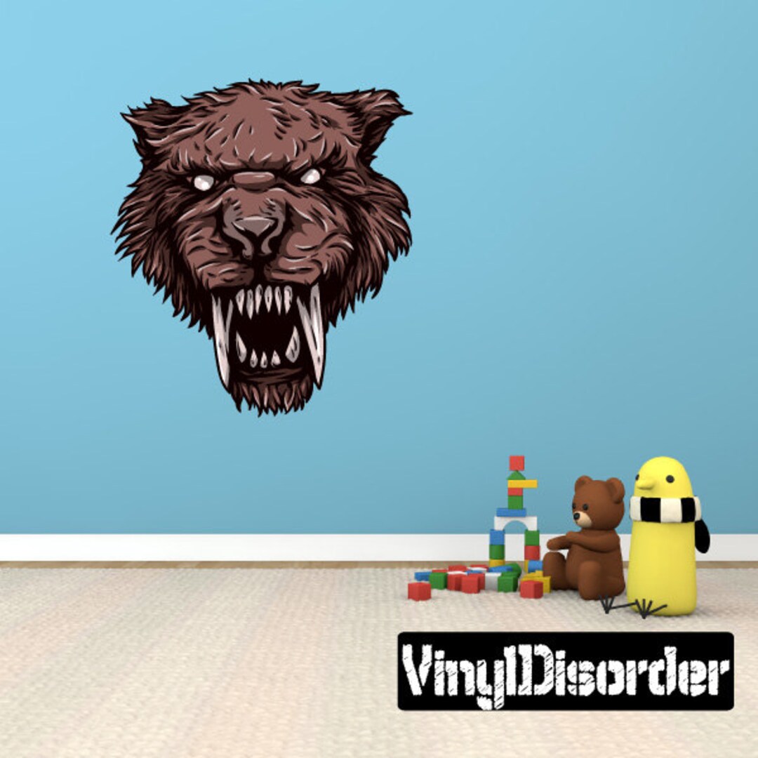 Mythical Creature Werewolf Wall Decal - Wall Fabric - Vinyl Decal ...