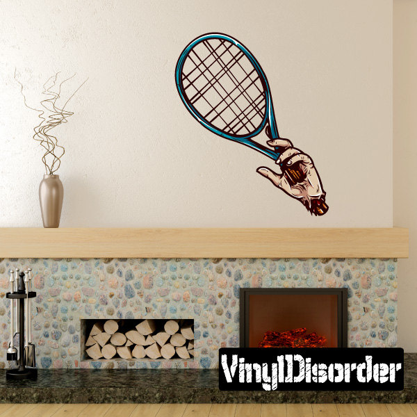 Tennis Racket Wall Decal Wall Fabric Vinyl Decal - Etsy