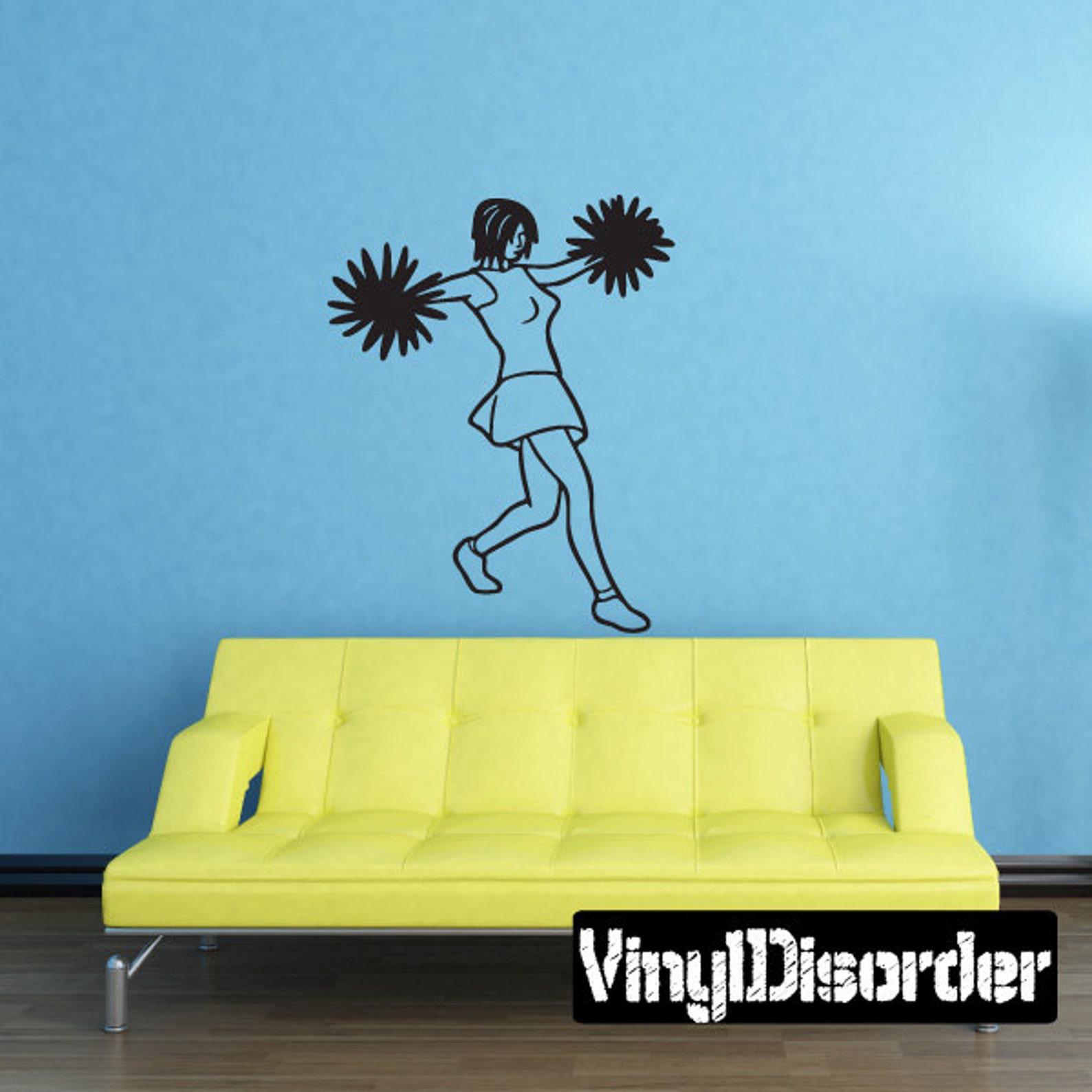 Cheer Vinyl Wall Decal or Car Sticker Cheerst035et - Etsy