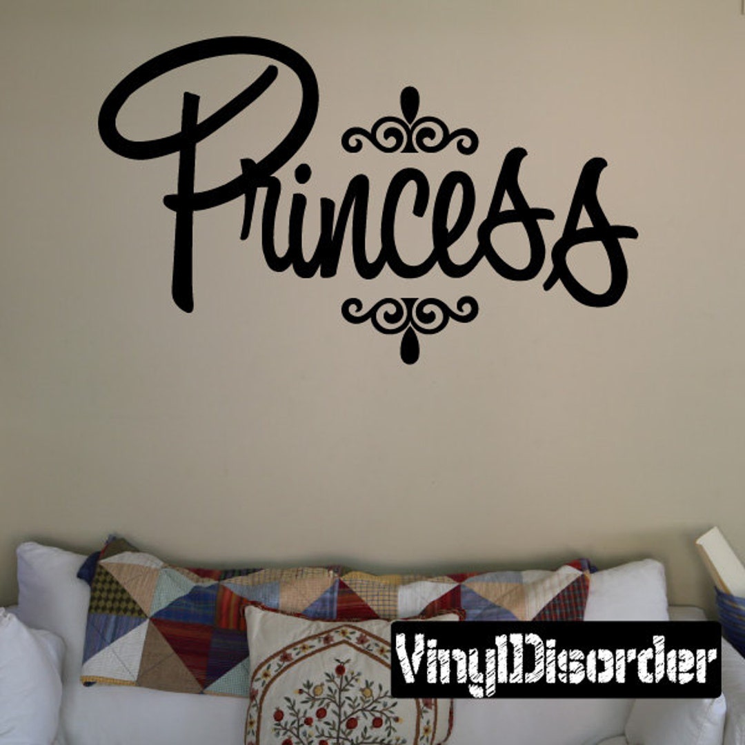Princess Vinyl Wall Decal or Car Sticker - Mv005et - Etsy