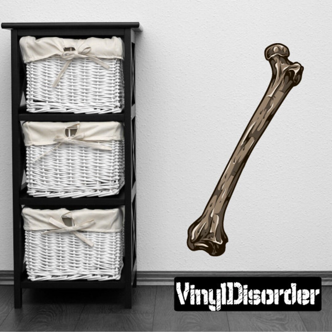 Skeleton Bone Wall Decal - Wall Fabric - Vinyl Decal - Removable and ...