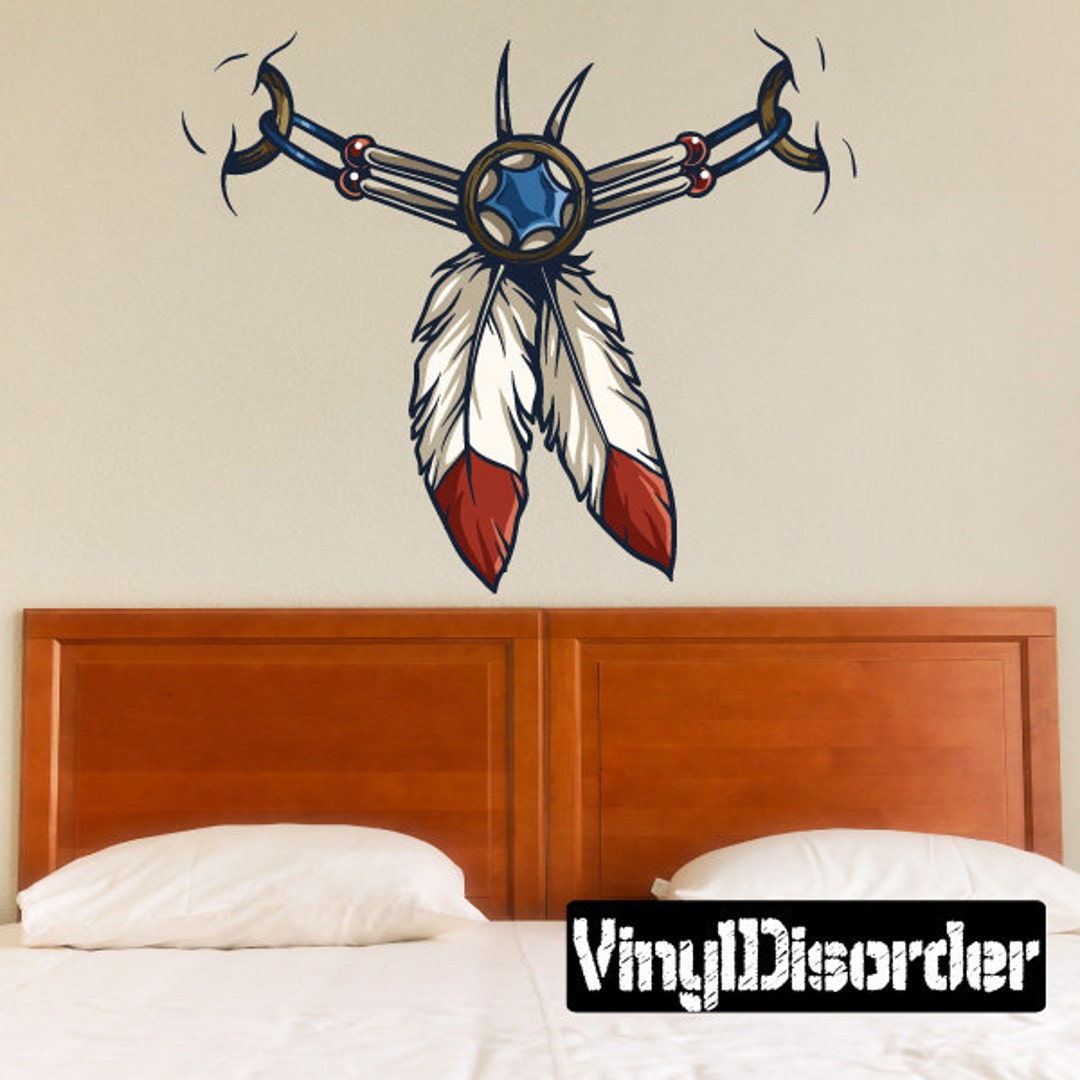 Native American Wall Decal - Wall Fabric - Vinyl Decal - Removable and ...