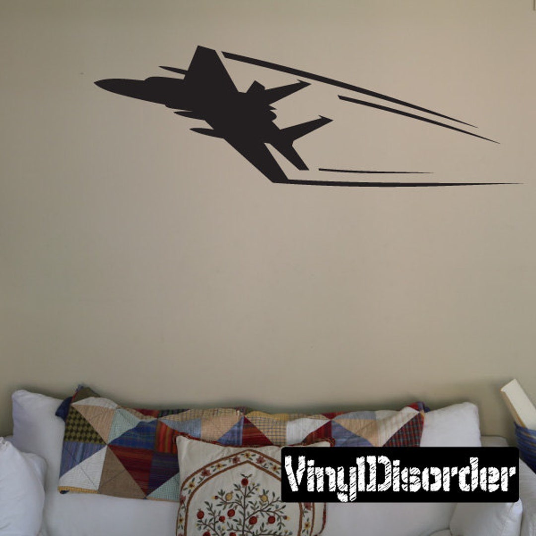 Airplane Vinyl Wall Decal or Car Sticker - Mvd006et - Etsy