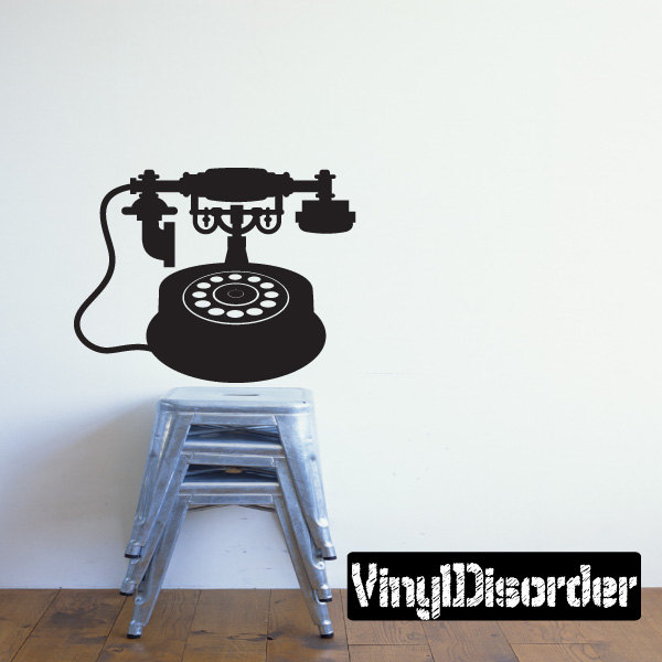 Classic Telephone Vinyl Wall Decal or Car Sticker - Mv006et - Etsy