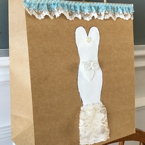 Hand Painted Wedding Gown Bridal Shower Gift Bag - Etsy