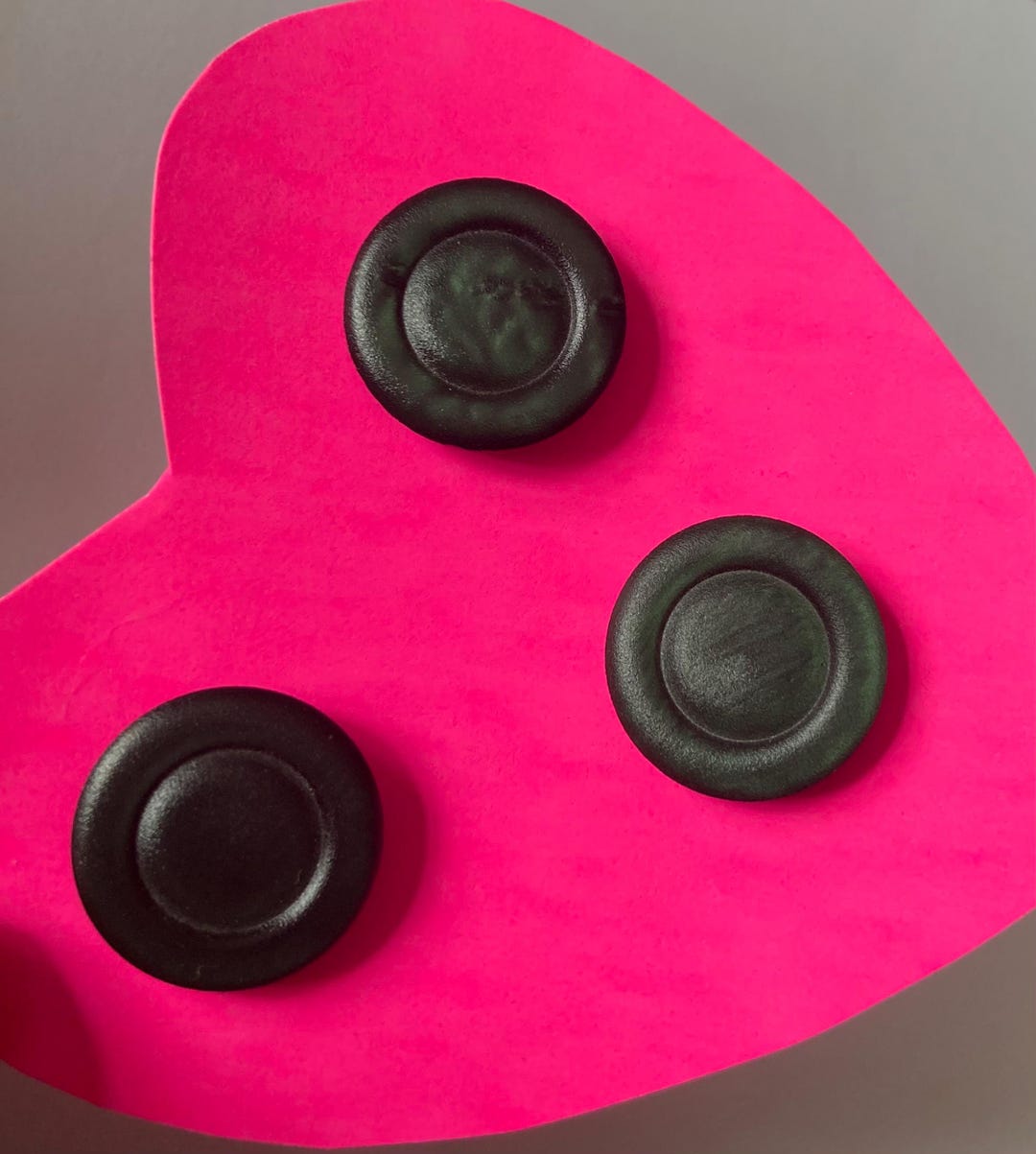 Set of Three Deep Green Shank Buttons - Etsy