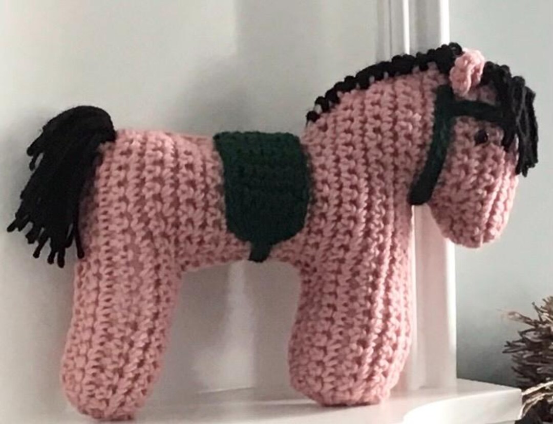 Crocheted Horse With Saddle and Bridle - Etsy