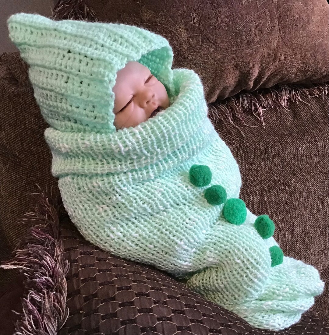 Knitted Baby Cocoon and Matching Hat-sweet Pea’ Great PHOTO SHOOT PROP ...