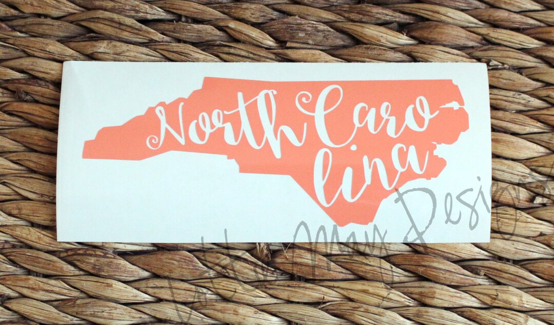 North Carolina Vinyl Decal - NC Decal - North Carolina - North Carolina ...