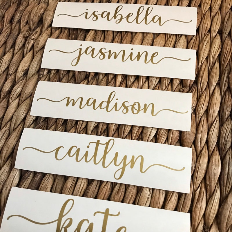 Custom Name Stickers - Etsy