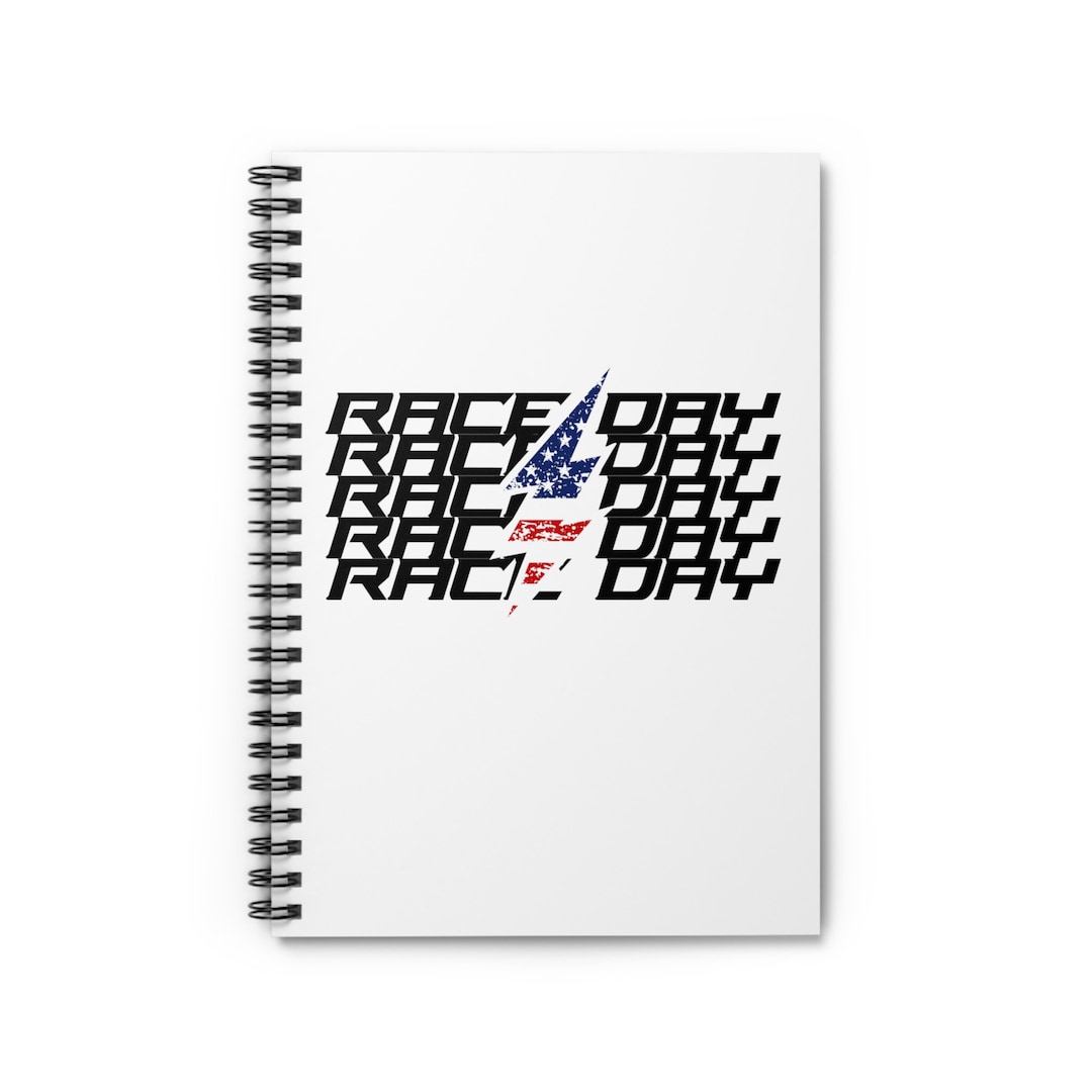 Race Day Spiral Notebook - Racing Notebook - Racing Notepad - Racing ...