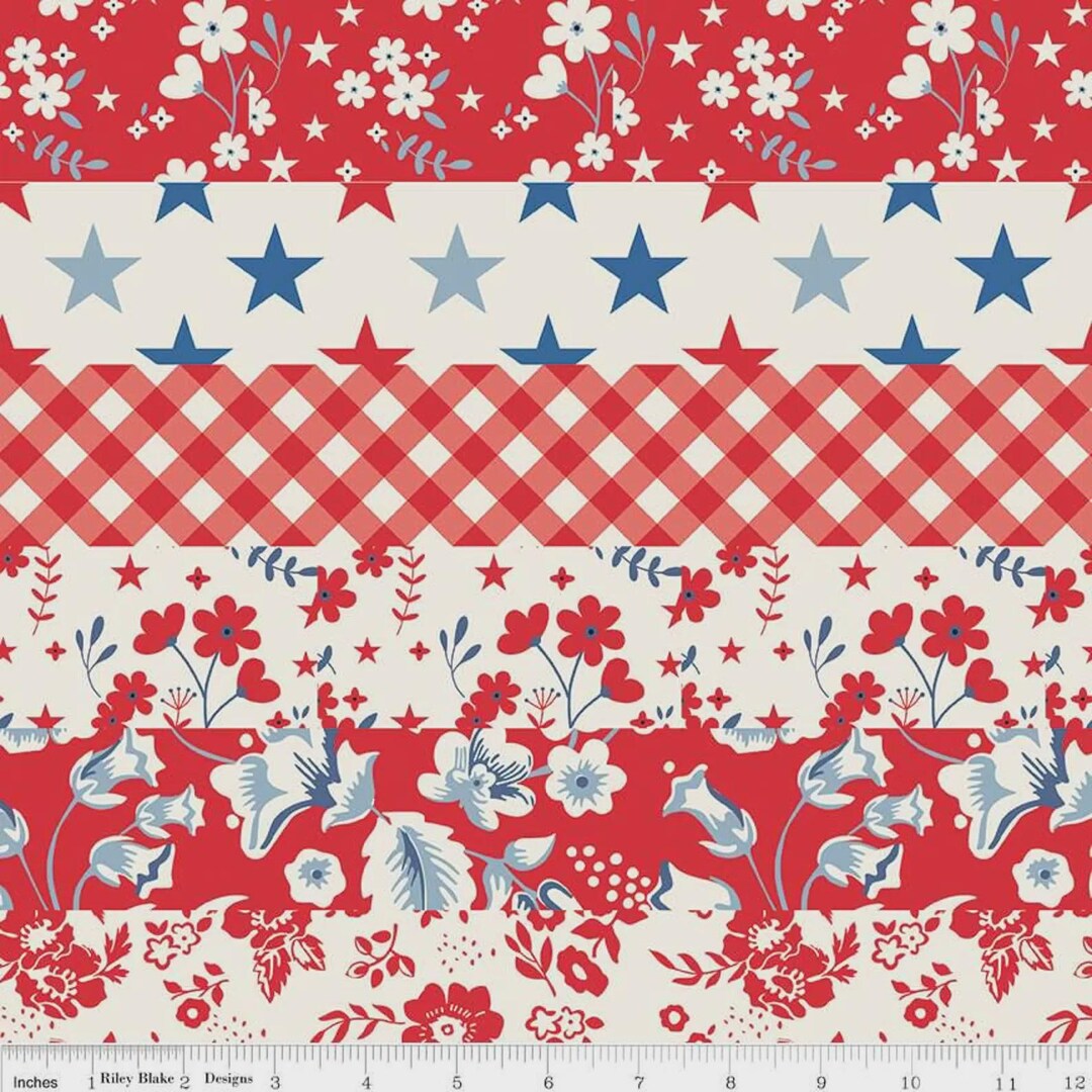 Freedom Garden, by My Mind’s Eye for Riley Blake Designs, Cheater Print ...