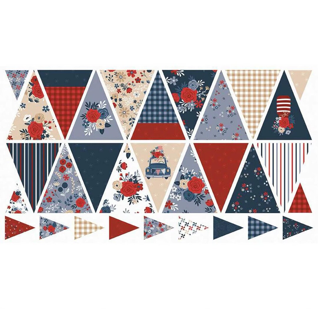 Red White & True Banner Panel, by Dani Mogstad for Riley Blake Designs ...