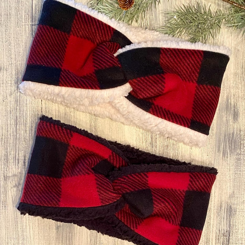 Red Check Band - Etsy