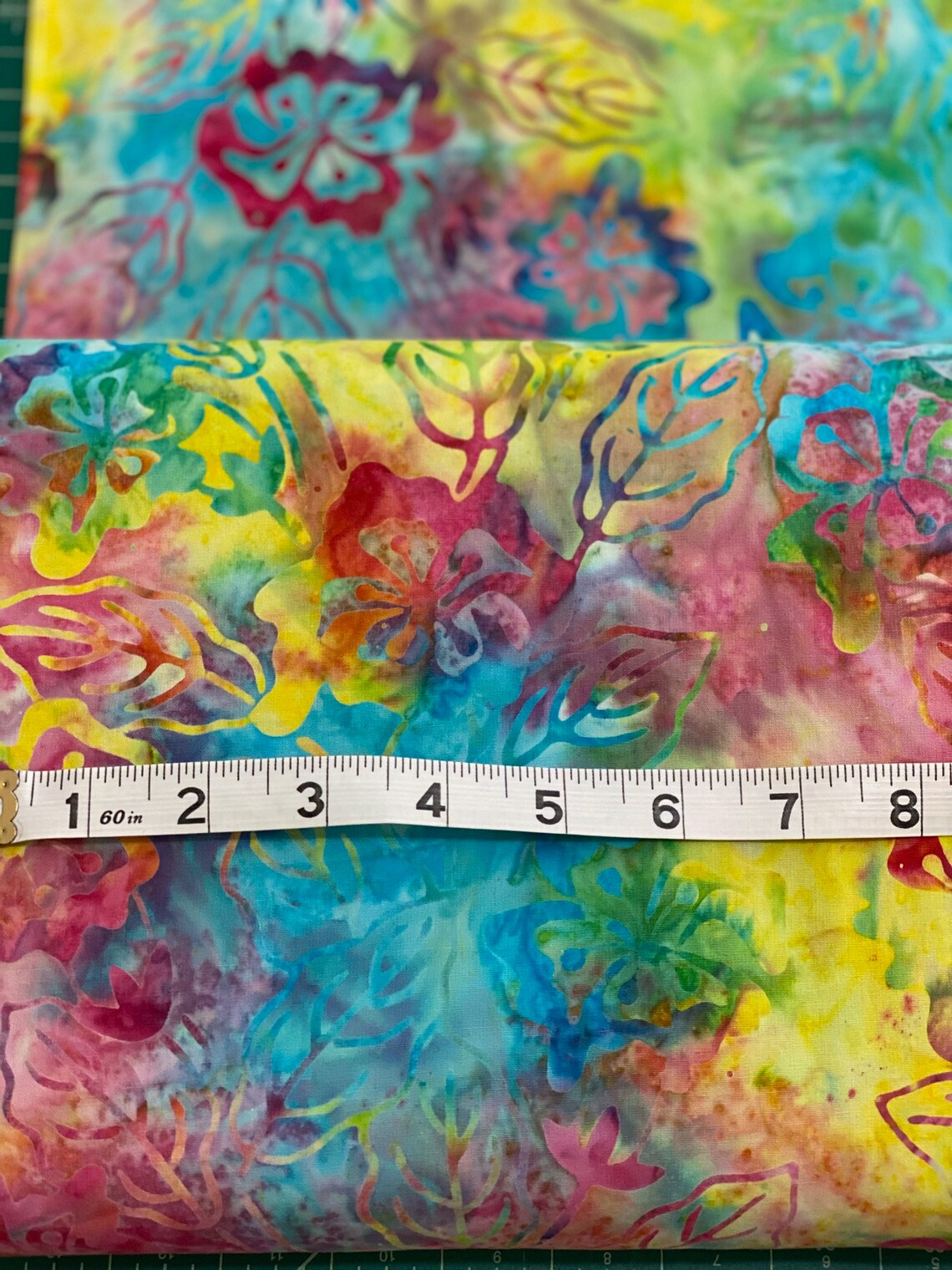 Hawaiian Rainbow Hibiscus Batik Fabric by the Half Yard Tie - Etsy