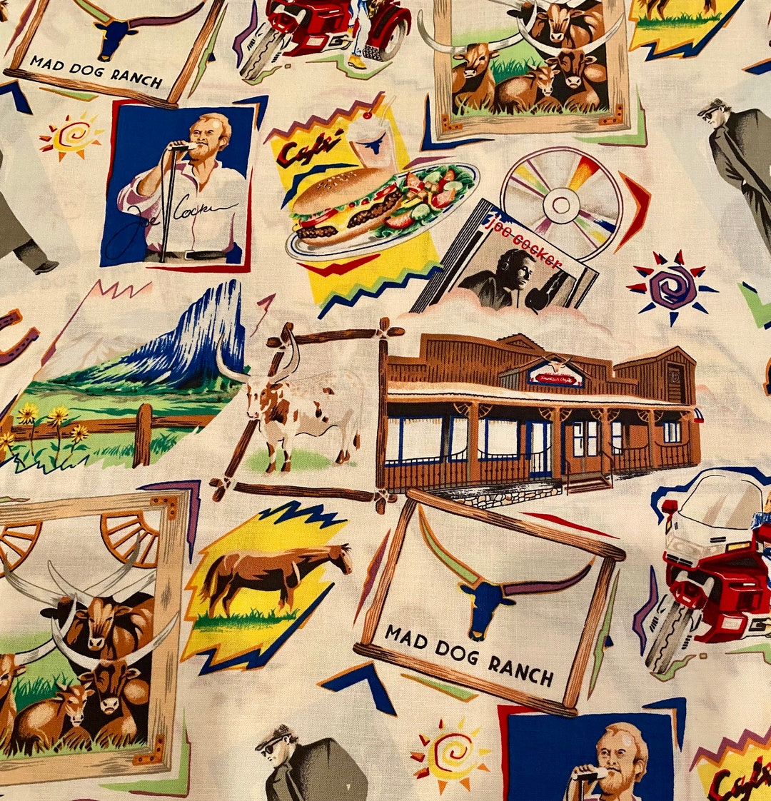 Joe Cocker, Mad Dog Ranch Cotton Fabric, by Alexander Henry Fabric ...