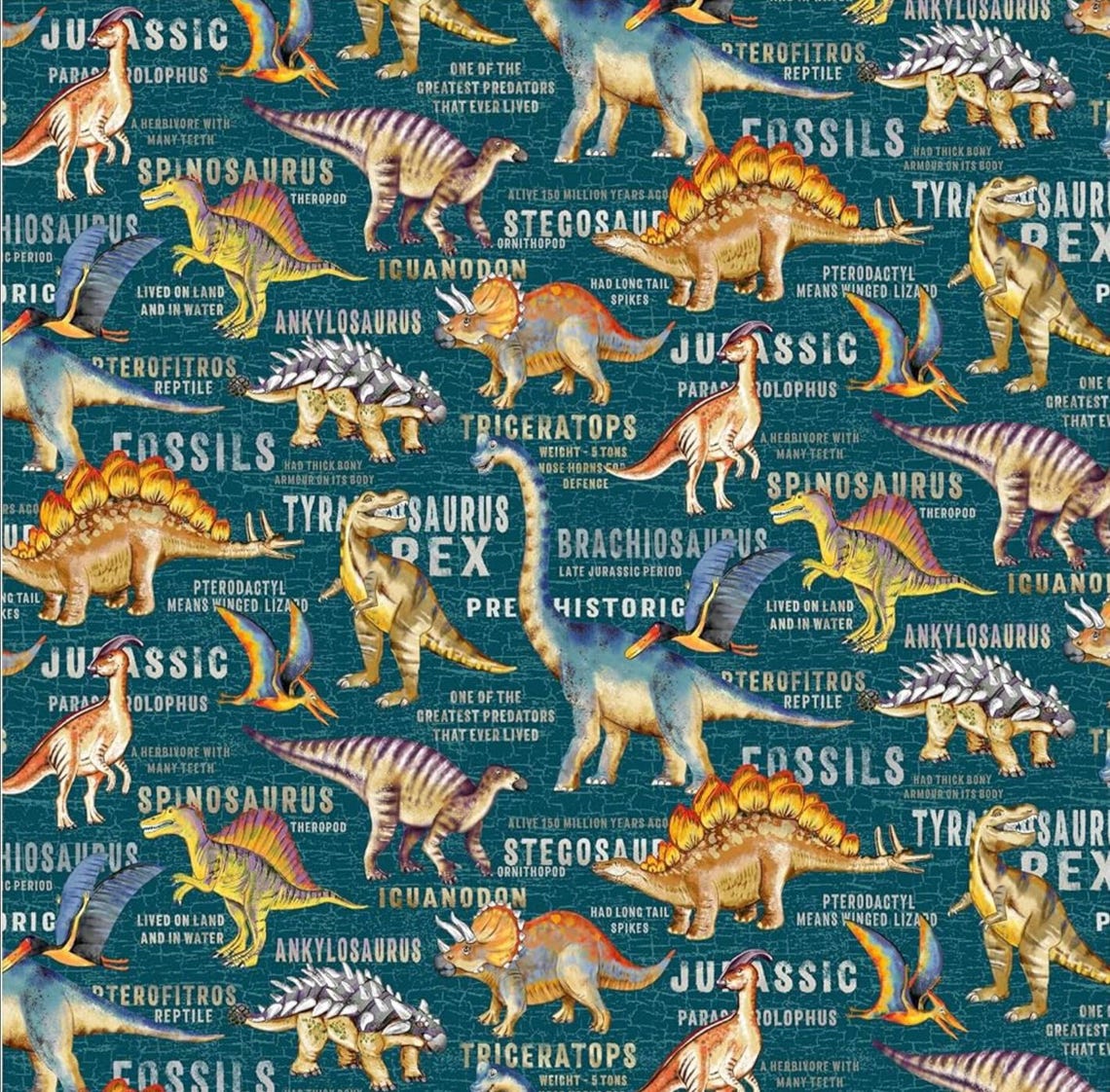 Dinosaurs, Dinosaurs, Michael Miller Fabric, Dinosaur Land Dcx11144 ...