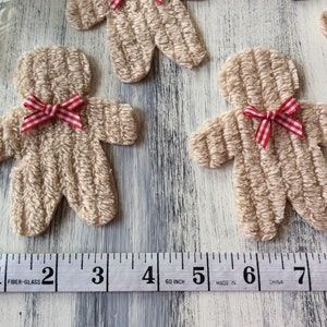 Chenille Shapes Gingerbread Men Vintage Chenille Appliqués - Etsy