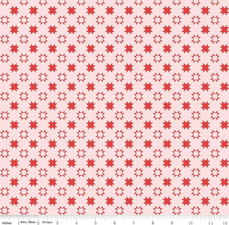 Riley Blake Quilt Fair by Tasha Noel, Pink, Vintage Quilt Fair, #C11356 ...