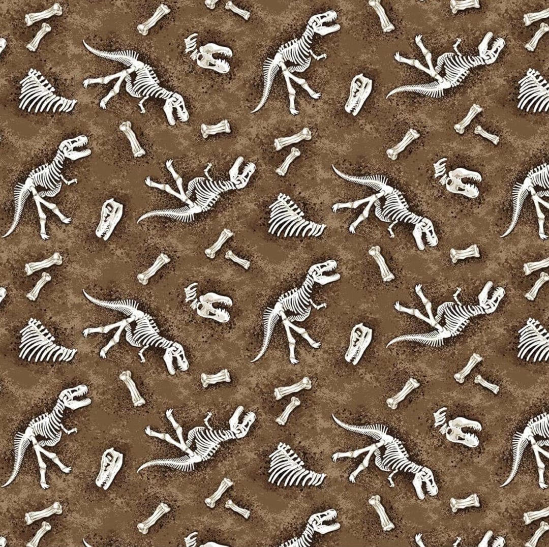 Dinosaurs, Dinosaurs, Michael Miller Fabric, Dinosaur Fossils Cx11147 ...