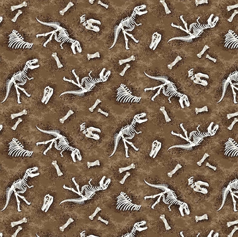 Dinosaurs, Dinosaurs, Michael Miller Fabric, Dinosaur Fossils Cx11147 ...