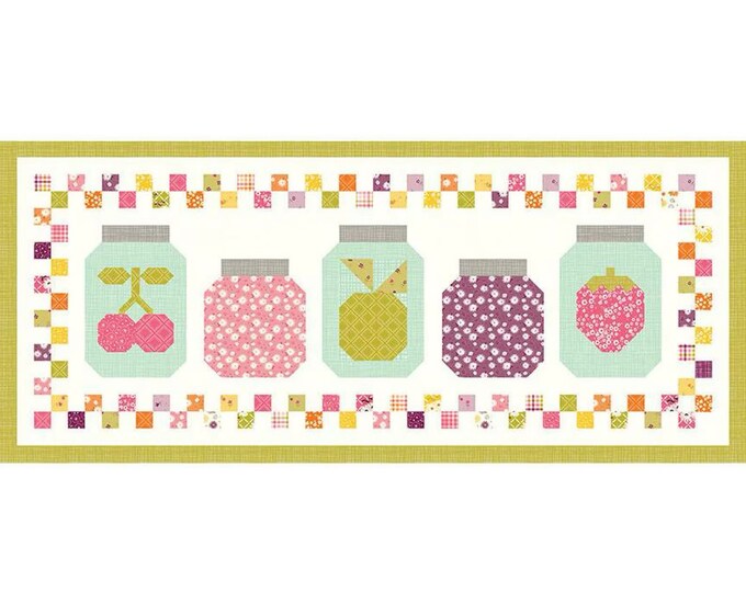 In a Fruit Jar -summer Table Runner Pattern, Canning Jars, Farmhouse ...