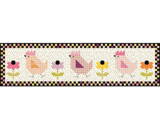 On the Run Quilt Pattern, Table Runner Chickens, Farmhouse, 780, by ...