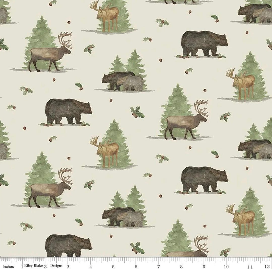 Let’s Get Lost in the Woods, Riley Blake Designs, C15120-off White ...