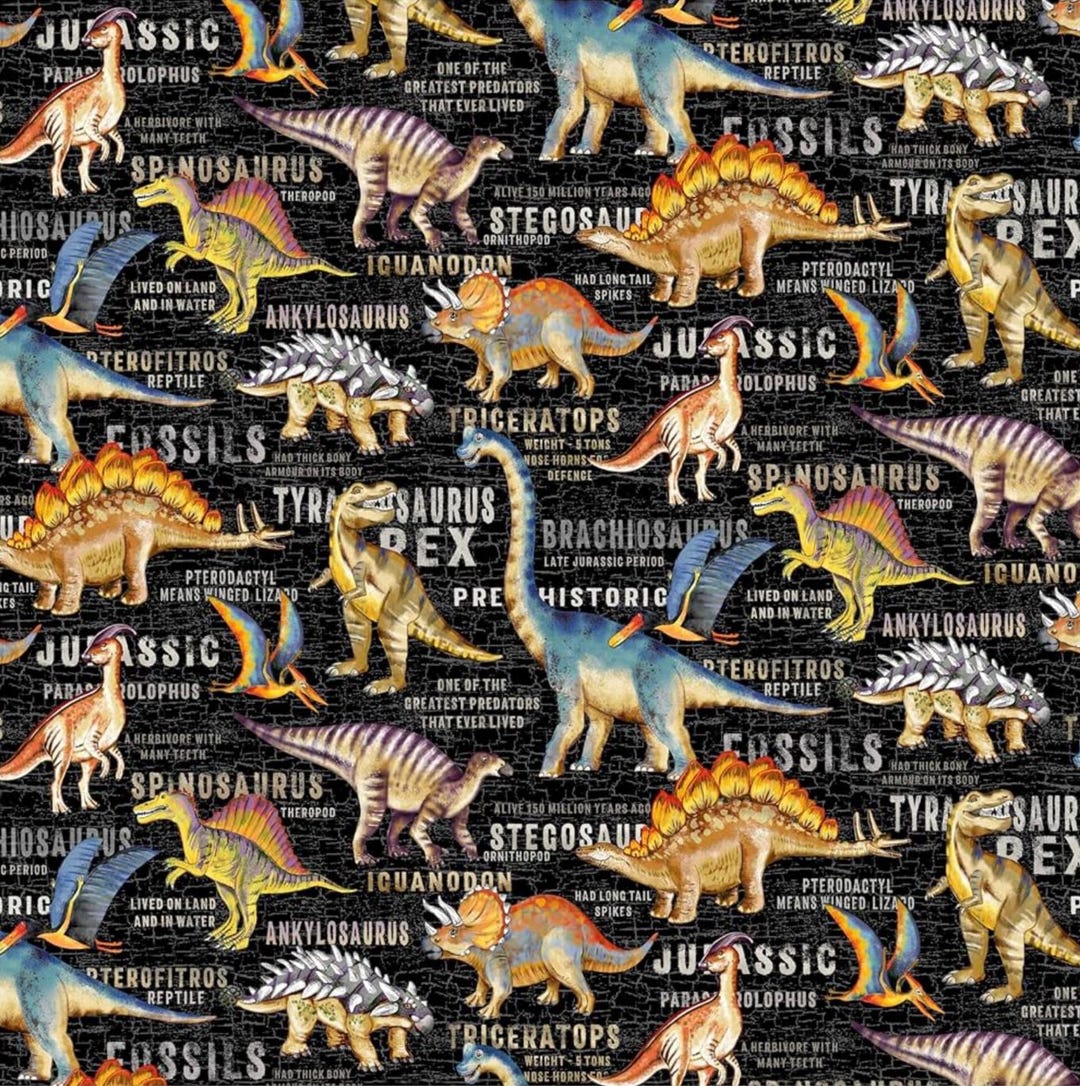 Dinosaurs, Dinosaurs, Michael Miller Fabric, Dinosaur Land Dcx11144 ...