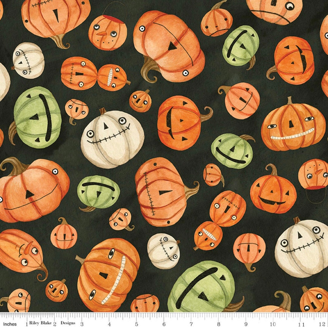 Halloween Whimsy by Teresa Kogut for RBD, Halloween Fabric,c11821-black ...
