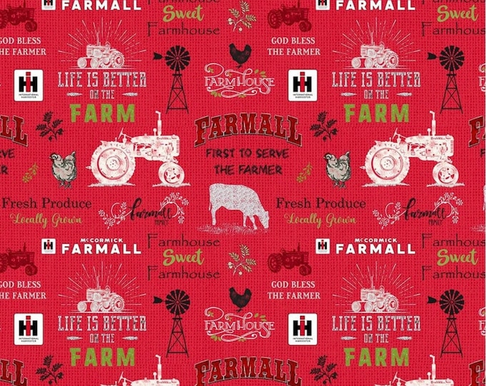Farmall Chalkboard in Red, International Harvester, Tractor Farmer ...