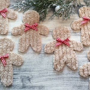 Chenille Shapes Gingerbread Men Vintage Chenille Appliqués - Etsy