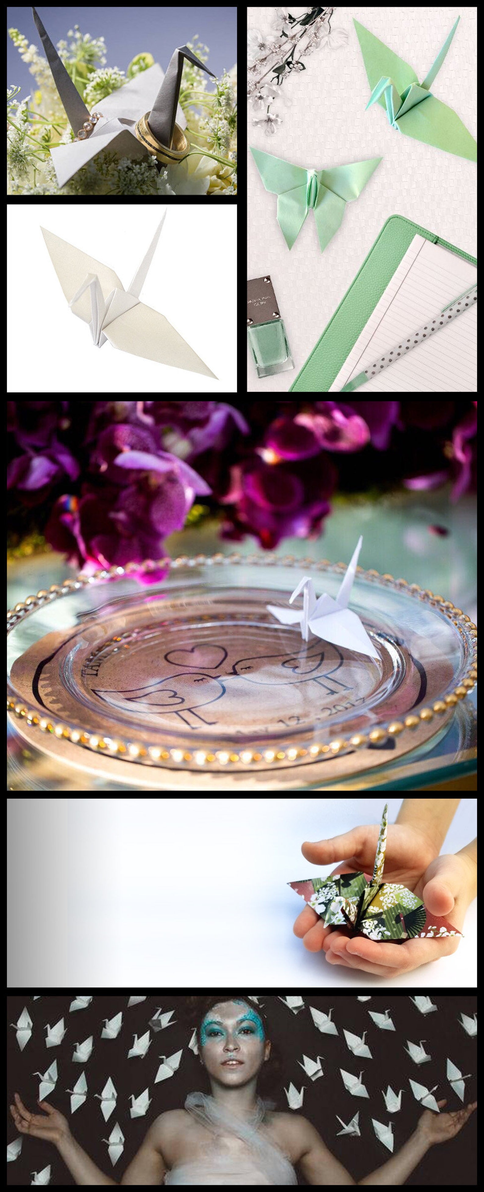 Japanese Vintage Book Origami Crane 50 Paper Cranes Made - Etsy