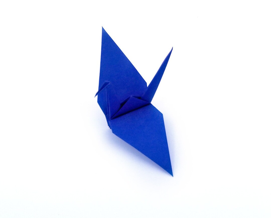 Navy Blue Origami Cranes 50 Count Japanese Paper Cranes for Japanese ...