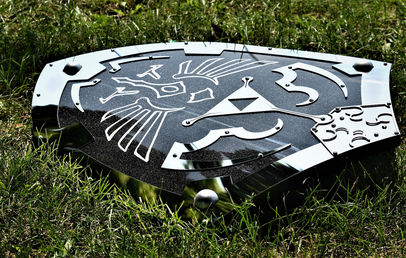 Dark Link Hylian Shield - Twilight Princess - Steel-plated, Battle ...