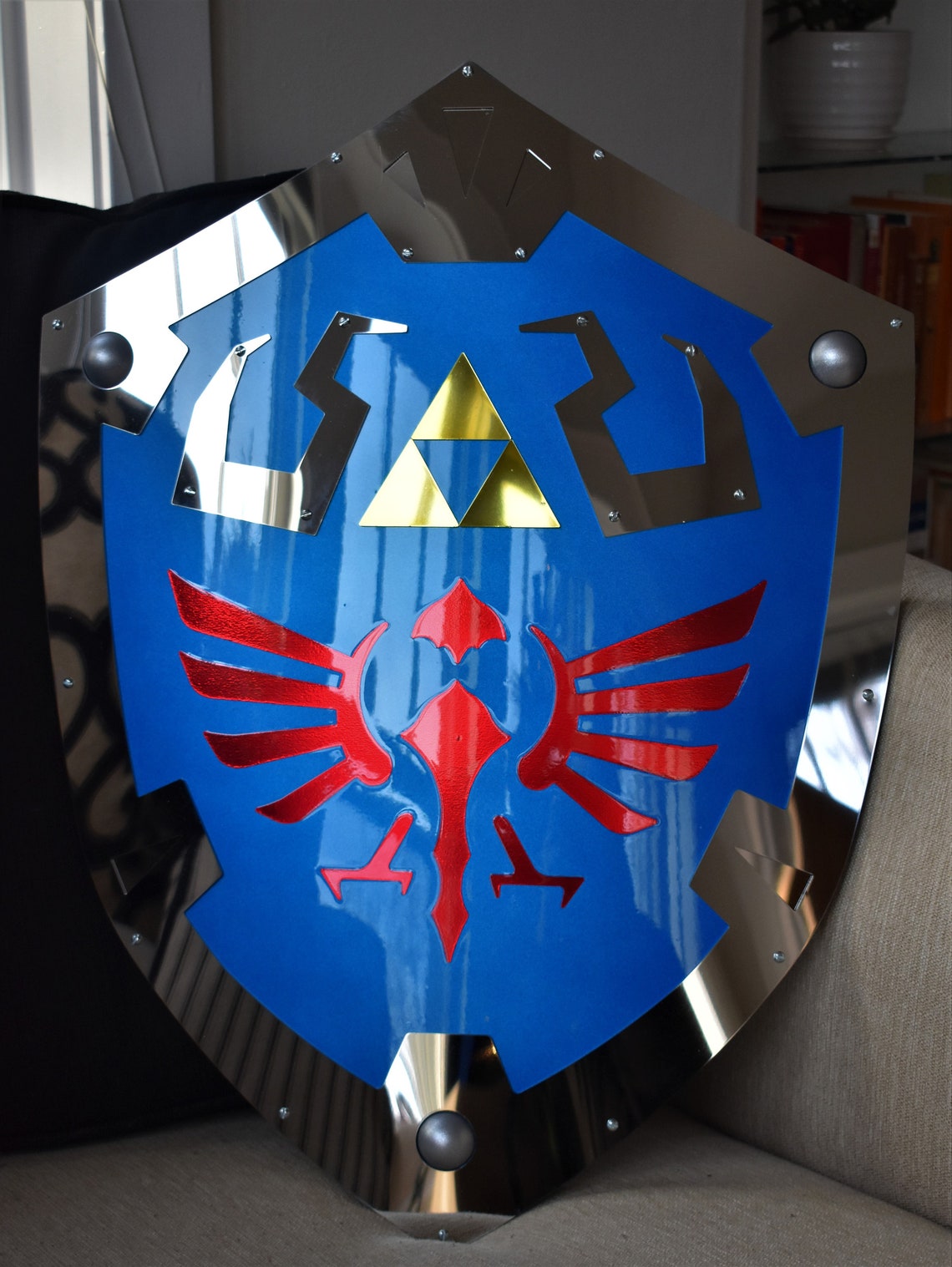 Hylian Shield Breath of the Wild Steel-plated - Etsy