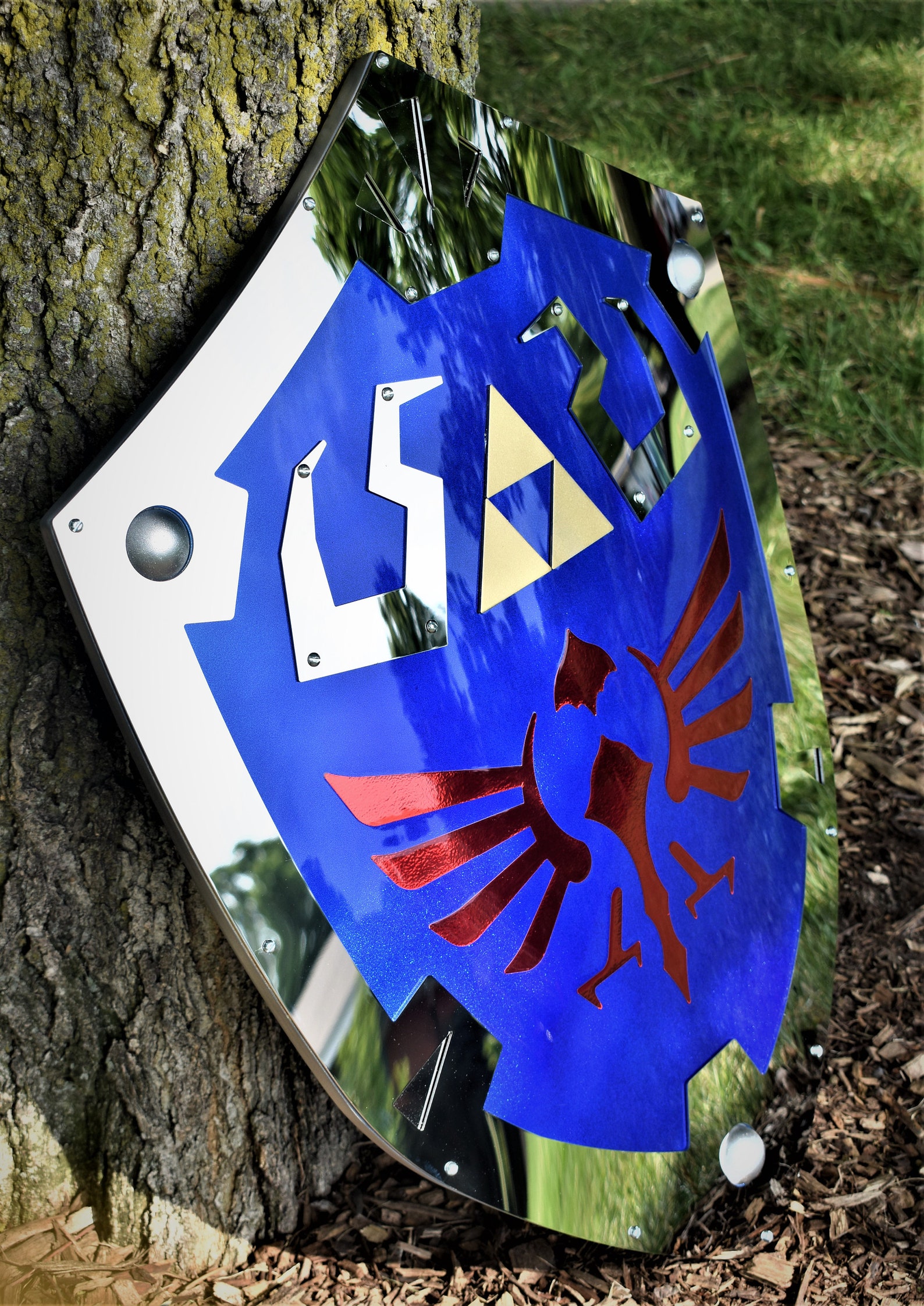 Hylian Shield Breath of the Wild Steel-plated - Etsy