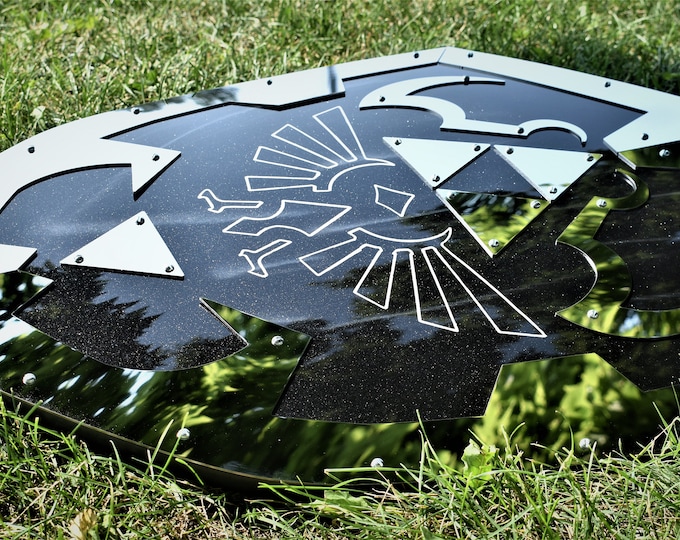 Dark Link Hylian Shield Ocarina of Time Full Steel Face, Battle-ready ...
