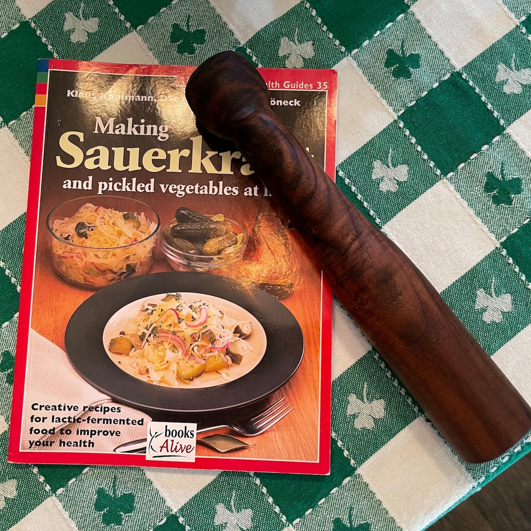 Sauerkraut Masher With How to Booklet. Making Sauerkraut Gift Set - Etsy