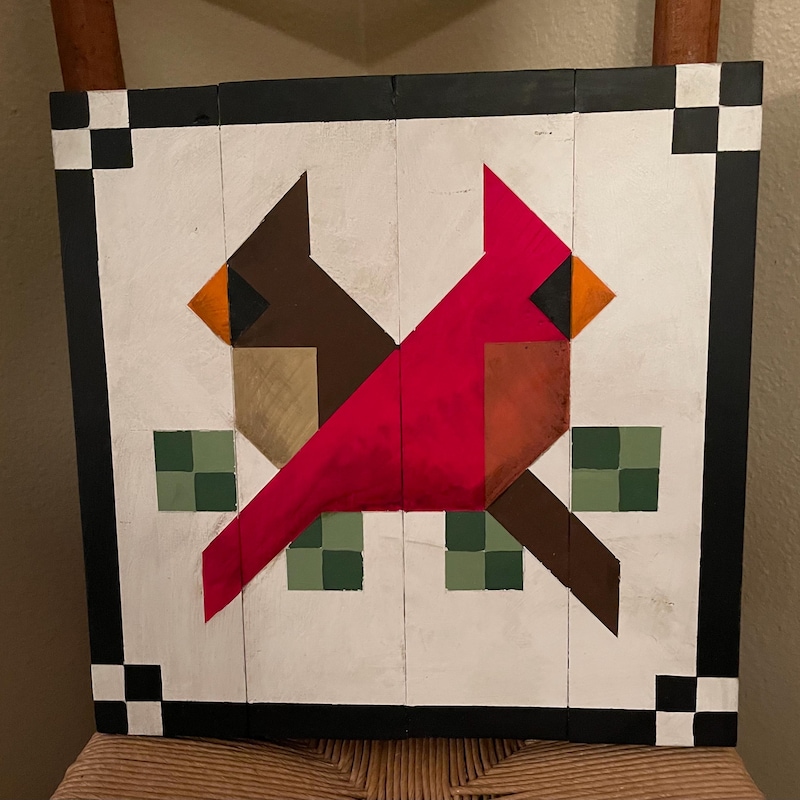 Cardinal Barn Quilts - Etsy