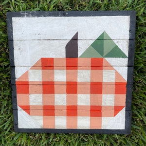 Pumpkin Barn Quilt Hand Painted - Etsy