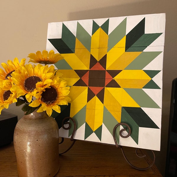 Sunflower Barn Quilt Pattern - Etsy