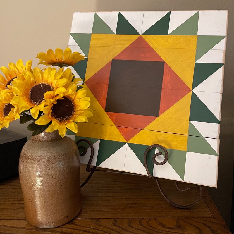 Sunflower Barn Quilt - Etsy