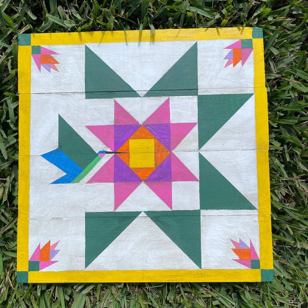 Humming Bird Barn Quilt, Antiqued Farmhouse Decor - Etsy