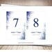 Wedding Table Card Template Blue Wedding Table Card for Frame - Etsy