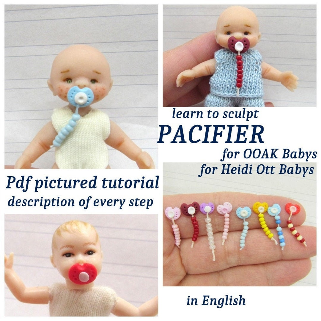 PDF E-pattern: Miniature PACIFIER for Ooak Baby / Heidi Ott Baby - in ...