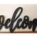 Welcome Laser Cut Cursive Word Sign for Wall Decor Unfinished - Etsy