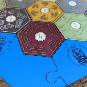 Wood Game Board - Hand Painted - Sturdy and Long Lasting Board for Game ...