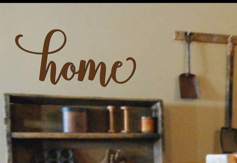 Home Laser Cut Wood Word Unfinished - Etsy