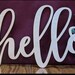 Hello Sign Laser Cut Wood Word Sign Unfinished - Etsy